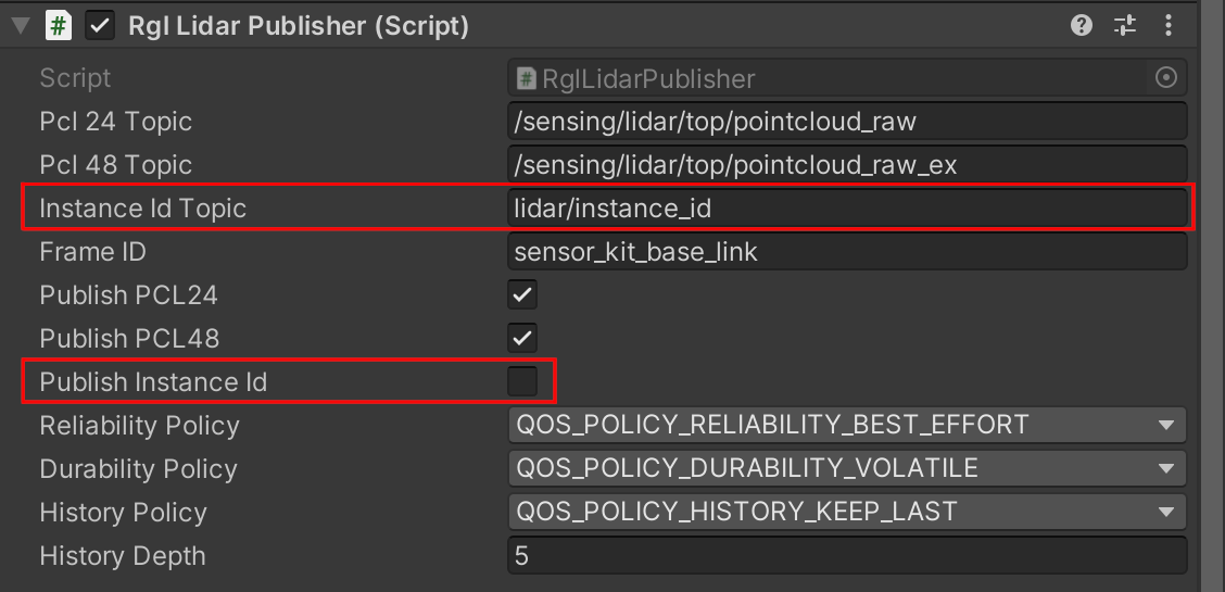 LiDAR Sensor - AWSIM Labs Documentation